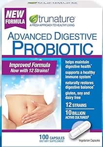 Amazon.com: Trunature® ADVANCED Digestive Probiotic with 12 Strains ...