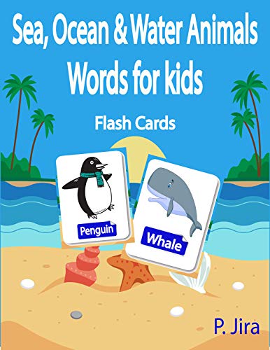 Ocean animals kids Flash Cards: Flash cards with picture and - Want It All