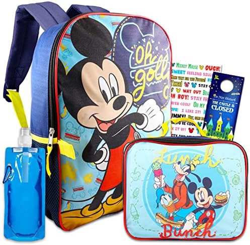 Mickey Mouse School Supplies Bundle Disney Bags for Kids - 5 Pc Mickey ...