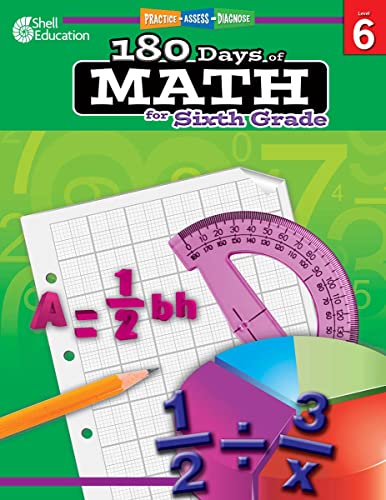 Amazon.com: 180 Days of Math: Grade 6 - Daily Math Practice Workbook ...