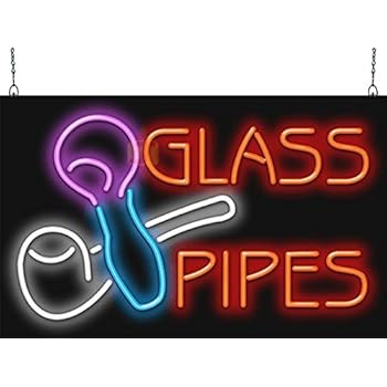 Glass Pipes Neon Sign - - Amazon.com