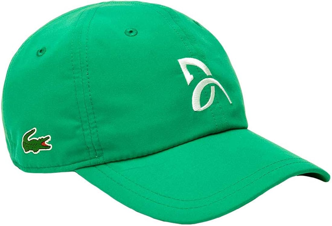 Lacoste Mens Sport Novak Microfiber Tennis Cap Cap, Yucca Green, One ...
