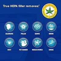 HoMedics HEPA Air Purifier Fan, Keeps Air Fresh, Protects from Allergy ...