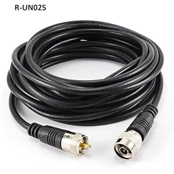 Amazon.com: 50ft RG8u Coax Cable with AMPHENOL PL259s attached: Home ...