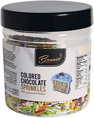 Benoit, Colored Chocolate Sprinkles, Rainbow-Colored Sprinkles, Flavour ...