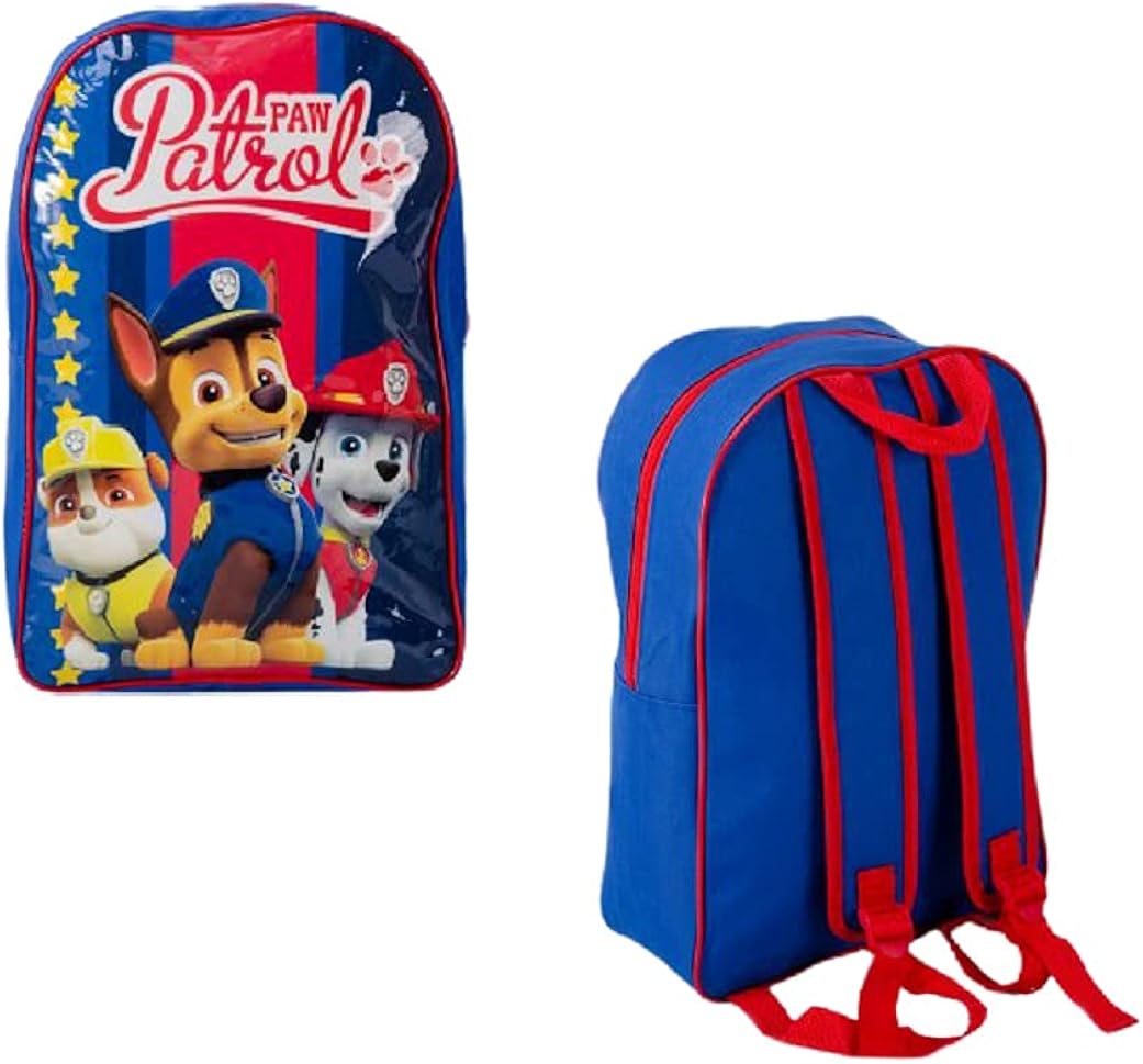 Nickelodeon Chase Marshall & Rubble Paw Patrol Large Backpack Nursery ...