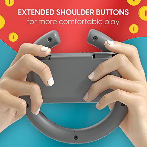 TALK WORKS Steering Wheel Controller for Nintendo Switch 2 Pack ...
