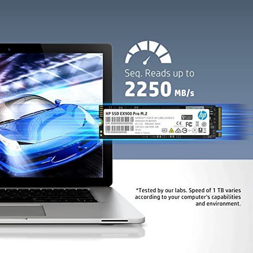 HP EX900 Pro 1TB NVMe PC SSD - PCIe Gen3 (8.0 GT/s) x 4, M.2 2280, 3D ...