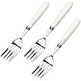 Amazon.com: 17cm 6.8inch 3pcs 4-Tine Forks Fine 18/10 Stainless Steel ...