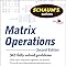 Amazon.it: Schaum's Outline of Matrix Operations - Bronson, Richard - Libri