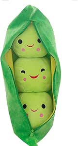 Amazon.com: Giant Peas in A Pod Plush Toy Pea Pod Pillow Cute Pea ...