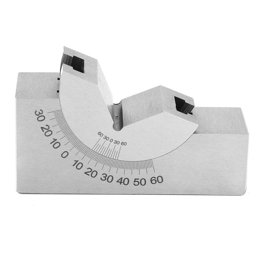 Adjustable Angle V Block 3 * 1 * 1.4inch High Precision 0-60° Milling ...