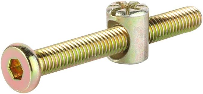 Mellewell Baby Bed Crib Screws and Bolts 10 pcs, M6 M6 × 50mm 15 PCS ...