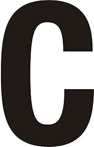 75 mm color negro helvética negrita condensada de vinilo adhesivo de ...