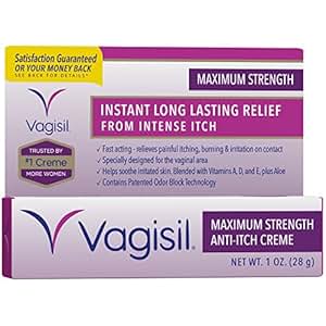 Amazon.com: Vagisil Maximum Strength Instant Anti-Itch Vaginal Crème ...