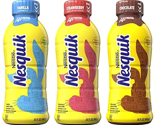 NesQuik Protein Variety Pack, 3 Flavors, Vanilla, Chocolate ...