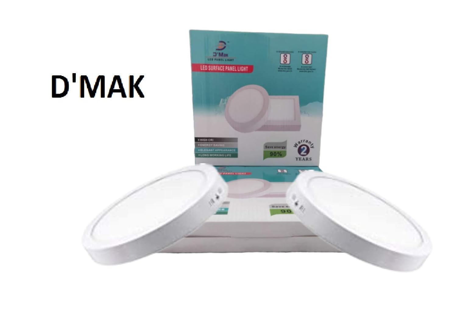 Buy D’Mak™ 22 Watt Round Surface White Led Panel Lights with IC Driver Energy Saver {'IP50 ...