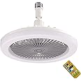 FRJINIE Enclosed Ceiling Fans with Lights and Remote, 10 Inch Mini ...