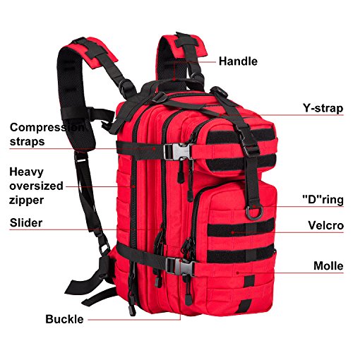 Small Military Tactical Backpack Molle Army Assault Rucksack Pack Bug ...