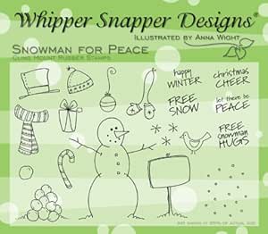 Amazon.com: Whipper Snapper Designs Snowman For Peace Cling Mount ...