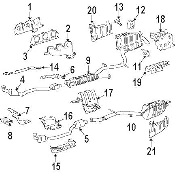 Amazon.com: Mercedes-Benz 272 142 06 80, Exhaust Manifold Gasket ...