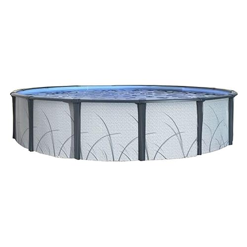 Lake Effect Pools 'Riverbank II' 21' Round Above Ground Swimming Pool ...