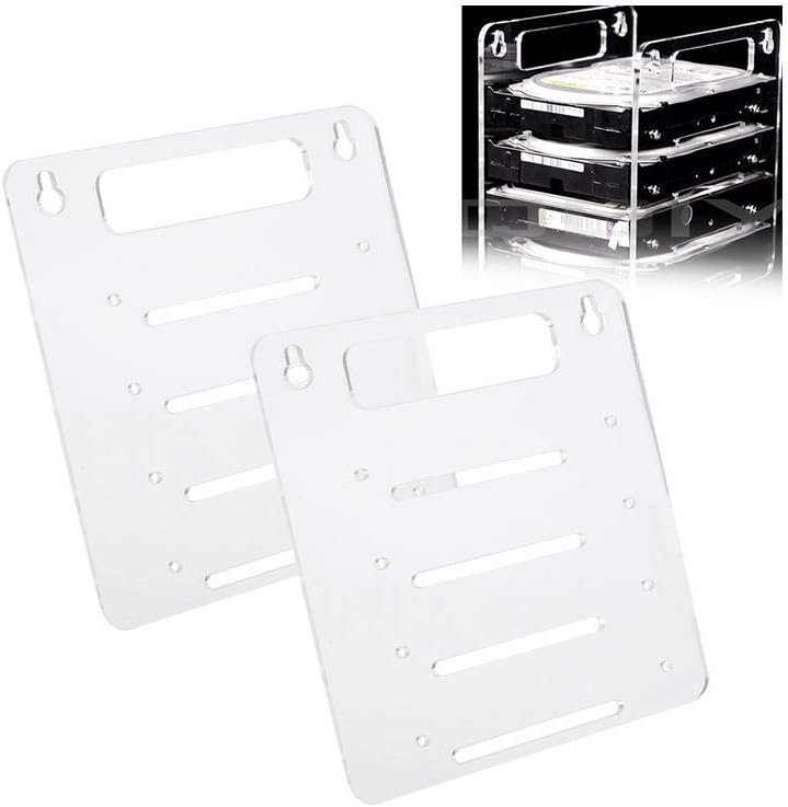 Hard Disk Drive Rack, Clear Acrylic 4 Layer 2.5inch /3.5inch Hard Disk ...