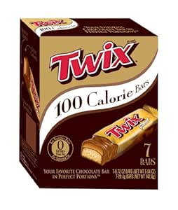 Amazon.com : Twix 100 Calorie Snack Bar, Caramel, 7-Count Bars (Pack of ...