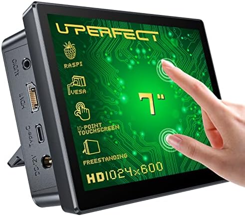 UPERFECT Raspberry Pi Touchscreen Monitor 7’’ Display with Case, Fan ...