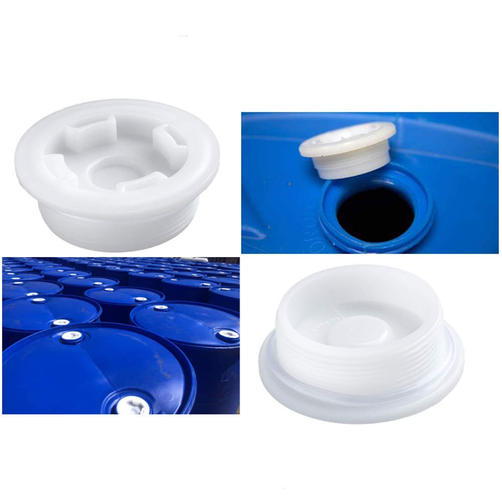 with Gasket WEISHENG 4 PCS 2” Bung Cap,Poly Buttress Drum Bung for 55 ...