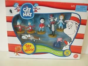 Amazon.com: Dr. Seuss the Cat in the Hat Figurine Set Toy Figures: Toys ...