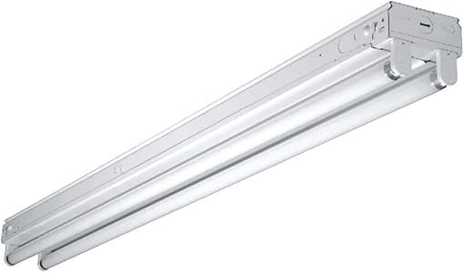 Metalux SSF248HO 60-Watt 2 Lamp 4 ft. Fluorescent T12HO Strip Light ...