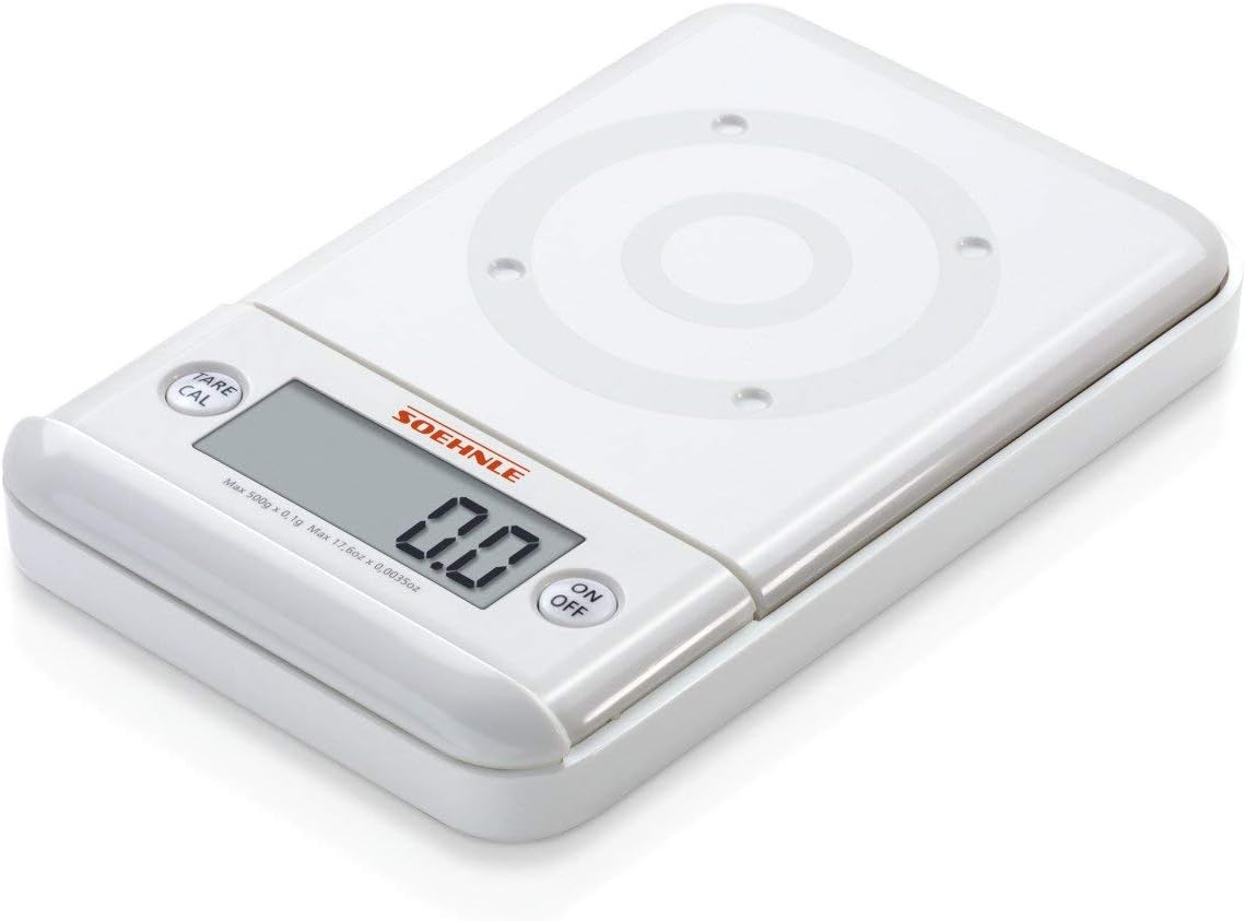 Soehnle Ultra Digital Precision Scale, White, 500 g: Amazon.co.uk ...