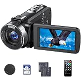 Amazon.com : Ultra HD Video Camera Camcorder with Microphone 1080P ...