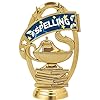 Crown Awards Spelling Bee Trophy, 14" Gold Cup Spelling Bee Trophies ...