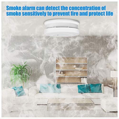 3 Pack Smoke Detector, Portable Fire Alarms Smoke Alarms Battery ...