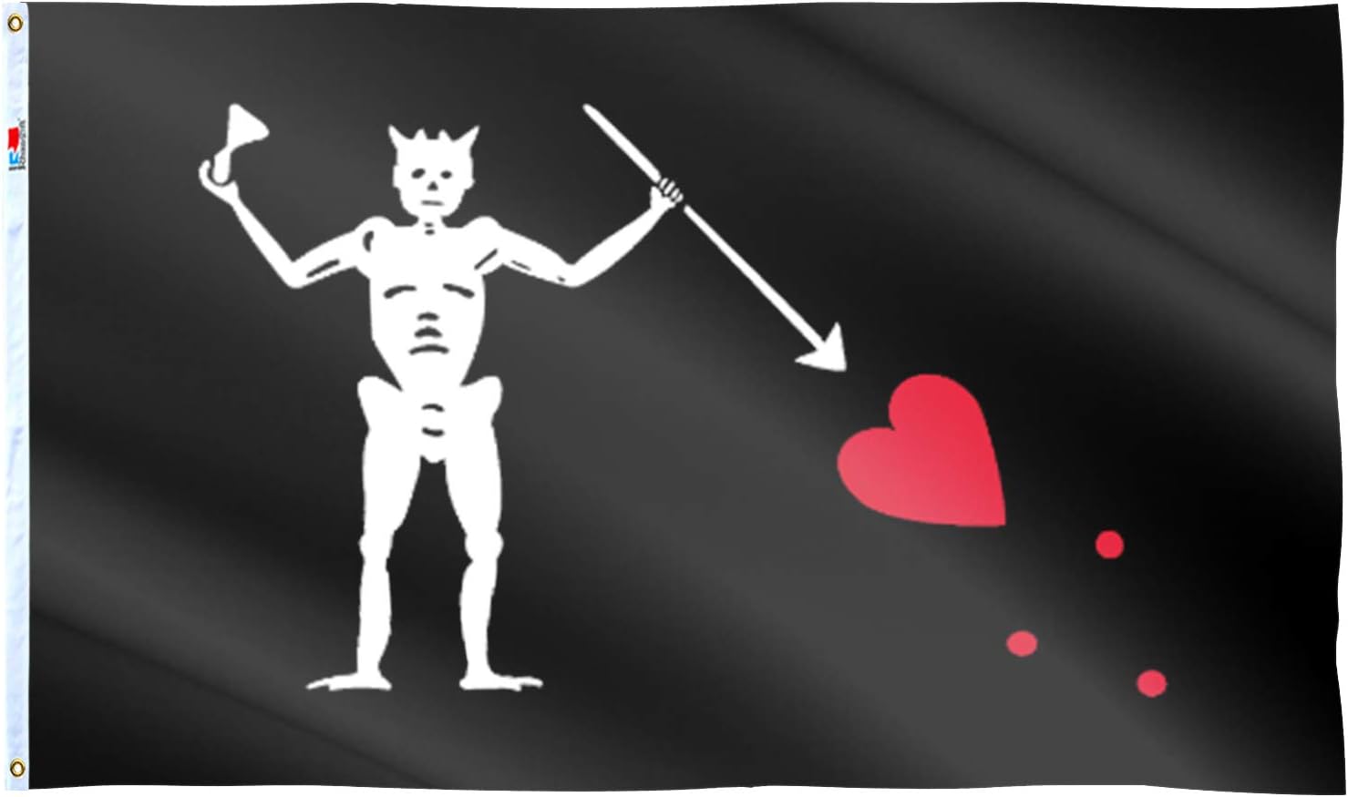 Edward Teach Flag Large 3x5 Ft, Moderate-Outdoor Both Sides 100D ...