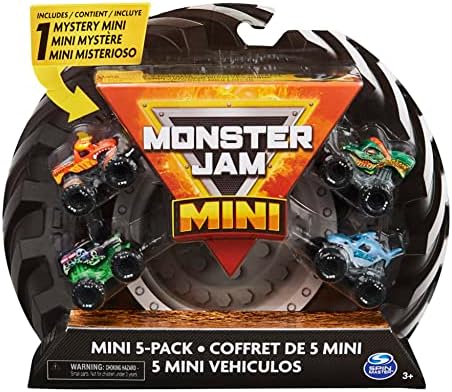 Monster Jam, Official Mini Collectible Monster Trucks 5-Pack with 1 ...