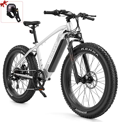 VELOWAVE Electric Bike Adults 750W BAFANG Motor 48V 15Ah LG Cells Battery,26" x 4.0" Fat Tire ...