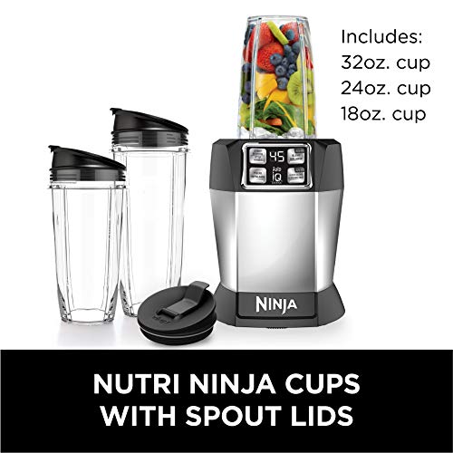 Ninja BL481C Nutri-Ninja Auto-iQ Blender, Silver: Amazon.ca: Home & Kitchen