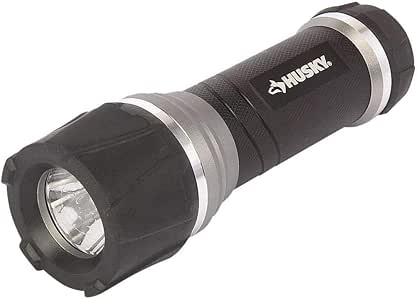 Husky 200 Lumen LED Virtually Unbreakable Aluminum Flashlight ...