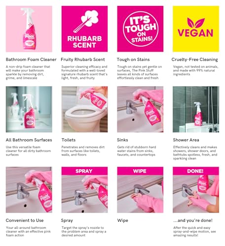 STARDROPS - THE PINK STUFF - MIRACLE BATHROOM FOAM CLEANER 750ML ...