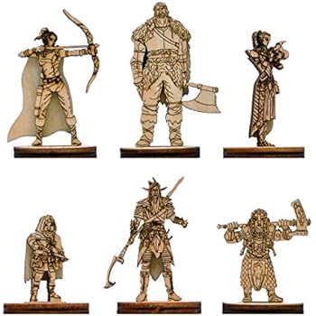 Amazon.com: D&D Fantasy Miniatures 2.5D Wood Laser Cut Figures 28mm ...