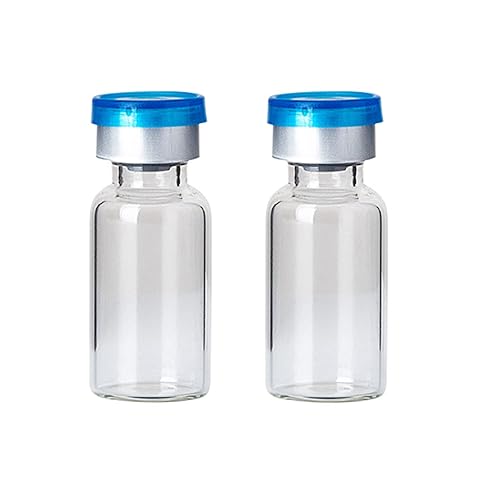 20 Pcs 10ml Glass Bottle,Sterile Transparent Vial,Seals Empty Vials ...