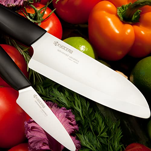 Kyocera Revolution Kitchen Ceramic Knife Set, 5.5 INCH, 3 INCH, black ...