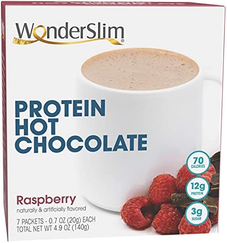 WonderSlim High Protein Hot Cocoa, Raspberry - Low Calorie, Low Sugar ...