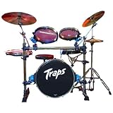 Traps Drums A400 Portable Acoustic Drum Set: Amazon.co.uk: Musical ...