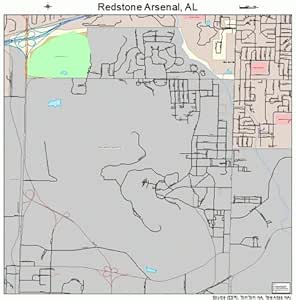 Amazon.com: Large Street & Road Map of Redstone Arsenal, Alabama AL ...