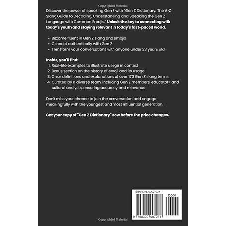 Mua Gen Z Dictionary: The A-Z Slang Guide to Decoding, Understanding ...
