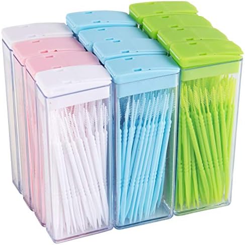 Dental Plastic Toothpicks Double Head Cotton Swabs Oral Care Tooth ...